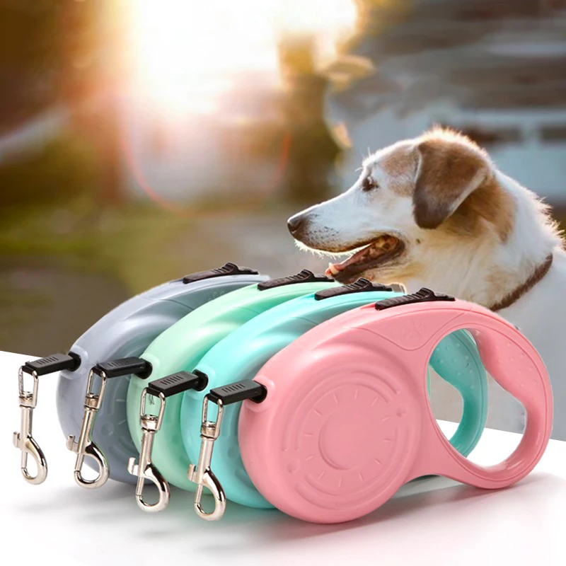 Correa retráctil automática para perros, correa Flexible para cachorros ...