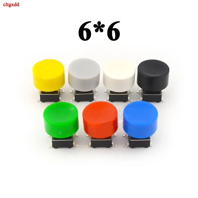 20 PCS A17 Plastic Tactile Switch Button Caps Push Key Caps Multicolor ...