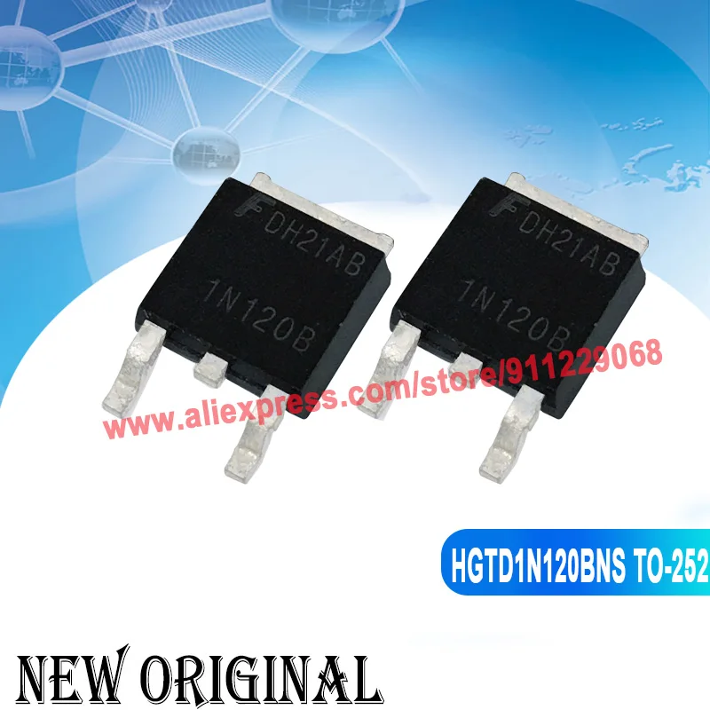 (5piece) 1N120B HGTD1N120BNS TO-252 1200V 5.3A / 5016SDA BTS5016SDA ...