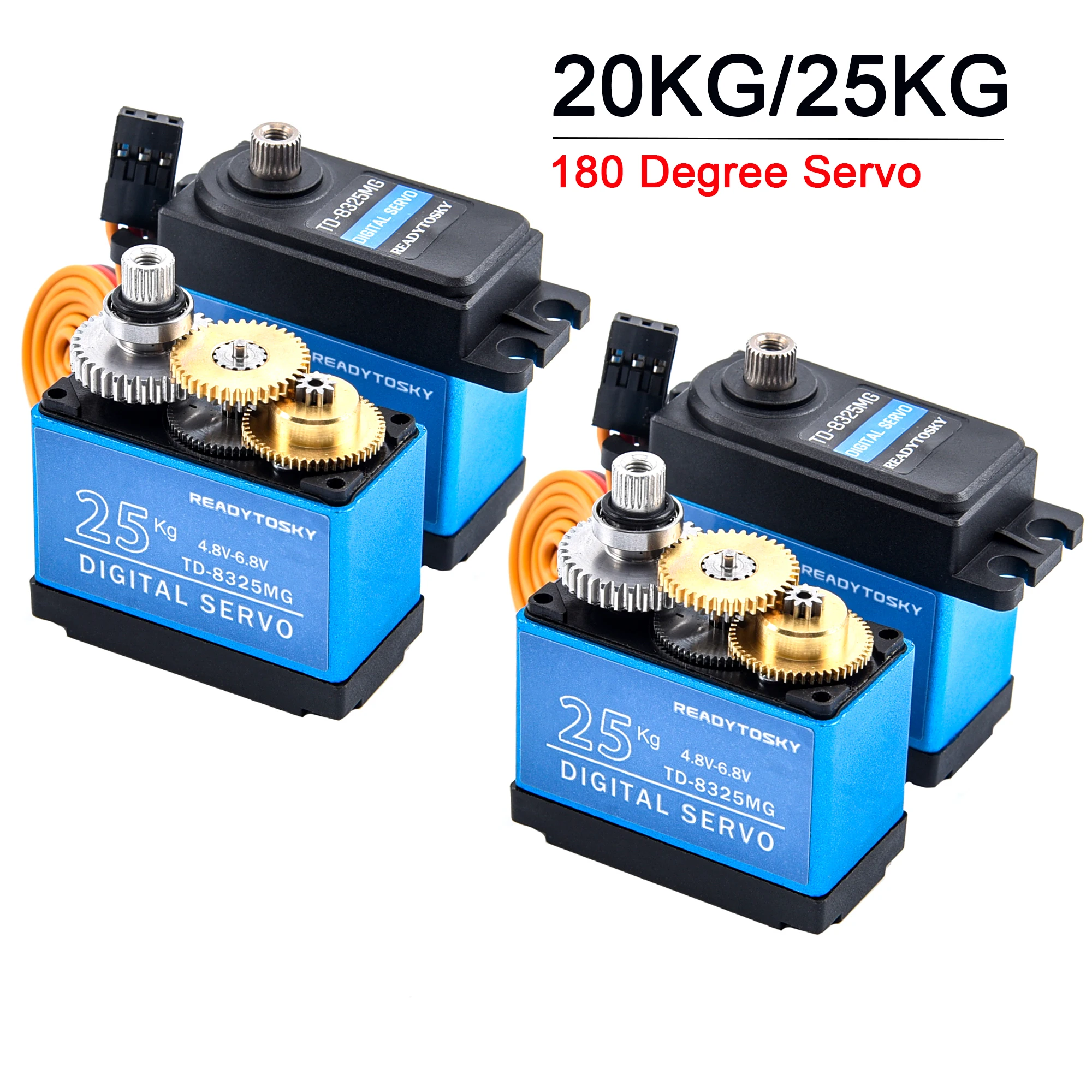 Servo de Motor sin núcleo TD8120MG / 25kg TD8325MG DE ALTO Torque, resistente al agua, Digital ...