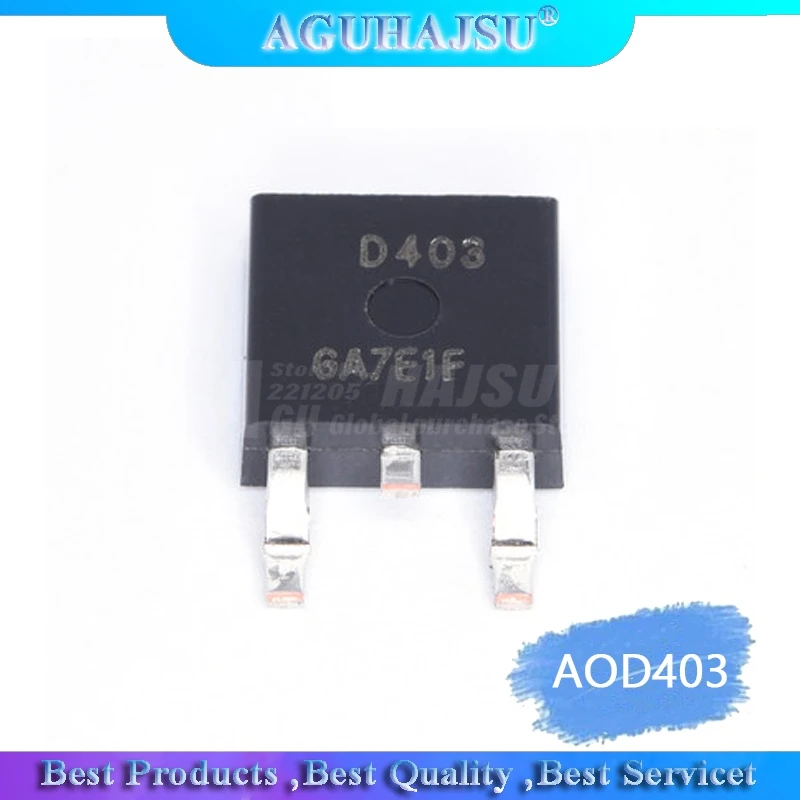 10pcs AOD403 TO 252 D403 TO252 30V 85A P 채널 MOSFET| | - AliExpress