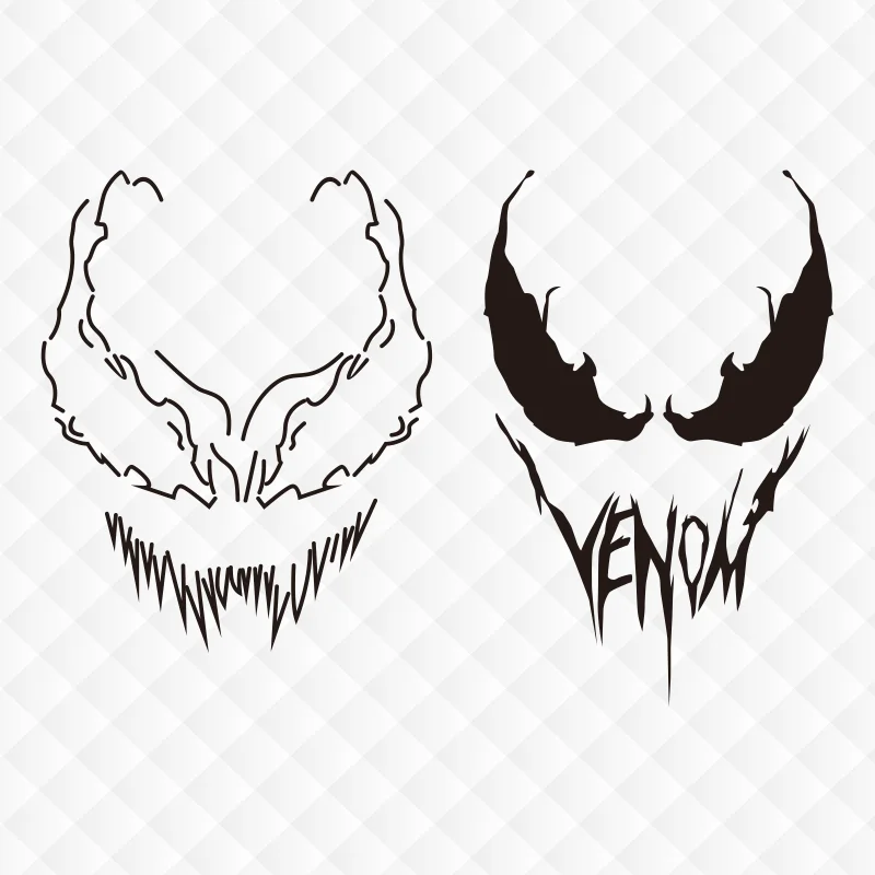 Venom Face Stencils