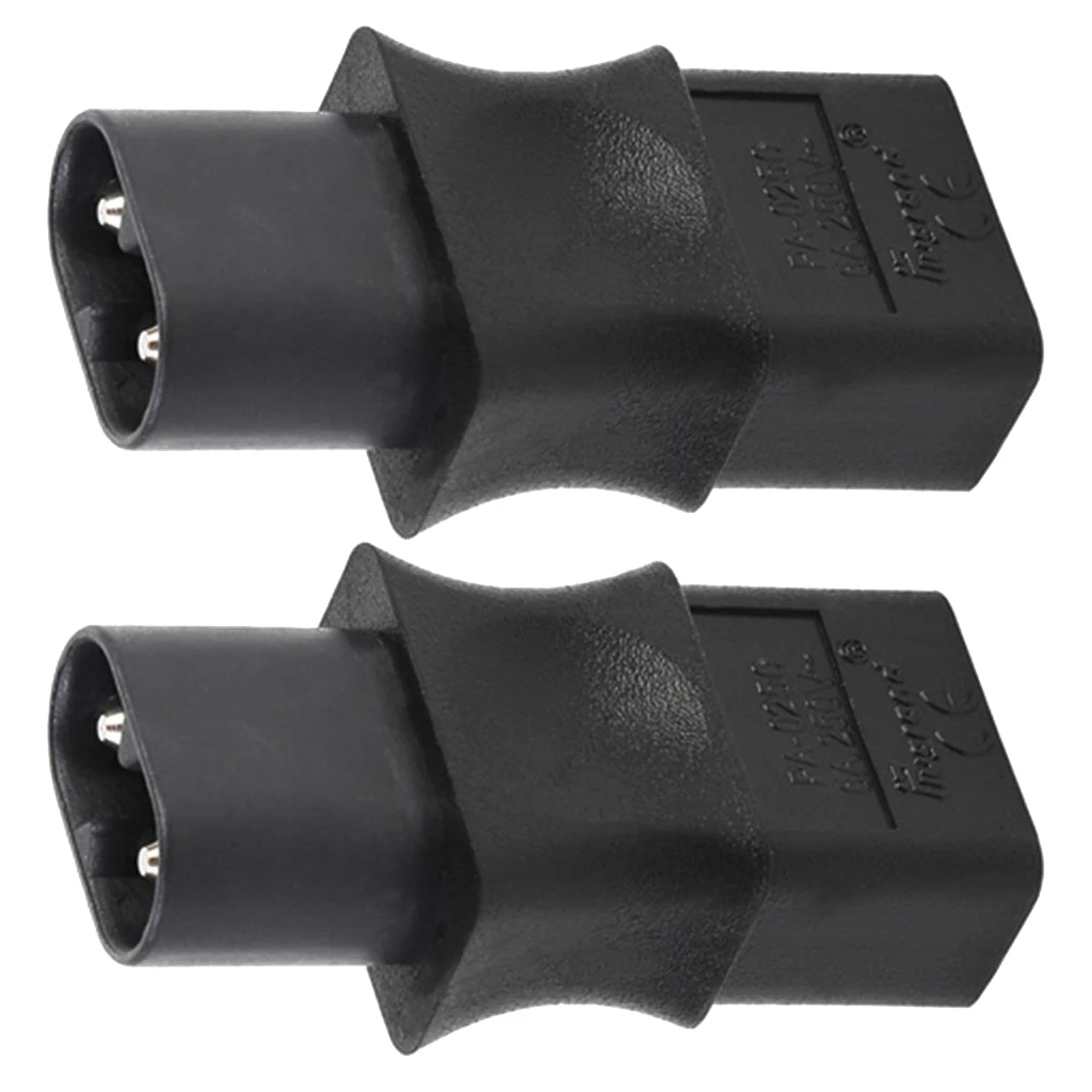 2 piezas IEC 320 C8, enchufe macho a C9, enchufe hembra de 2 pines ...
