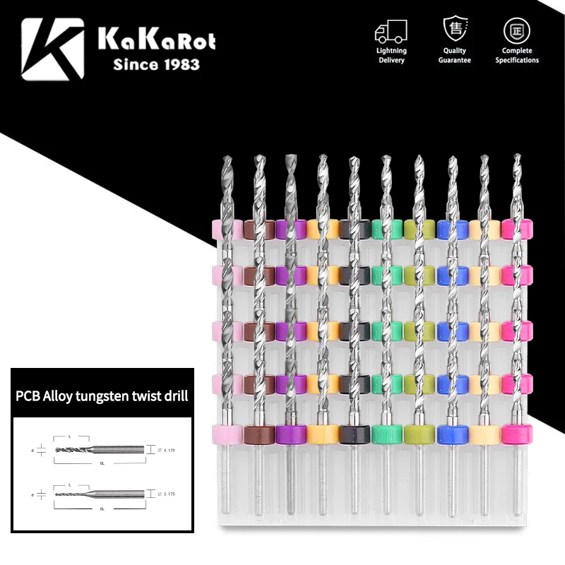1set Carbide Micro Drill Bits Mini Drilling Bit Cnc Drill Bit Print ...