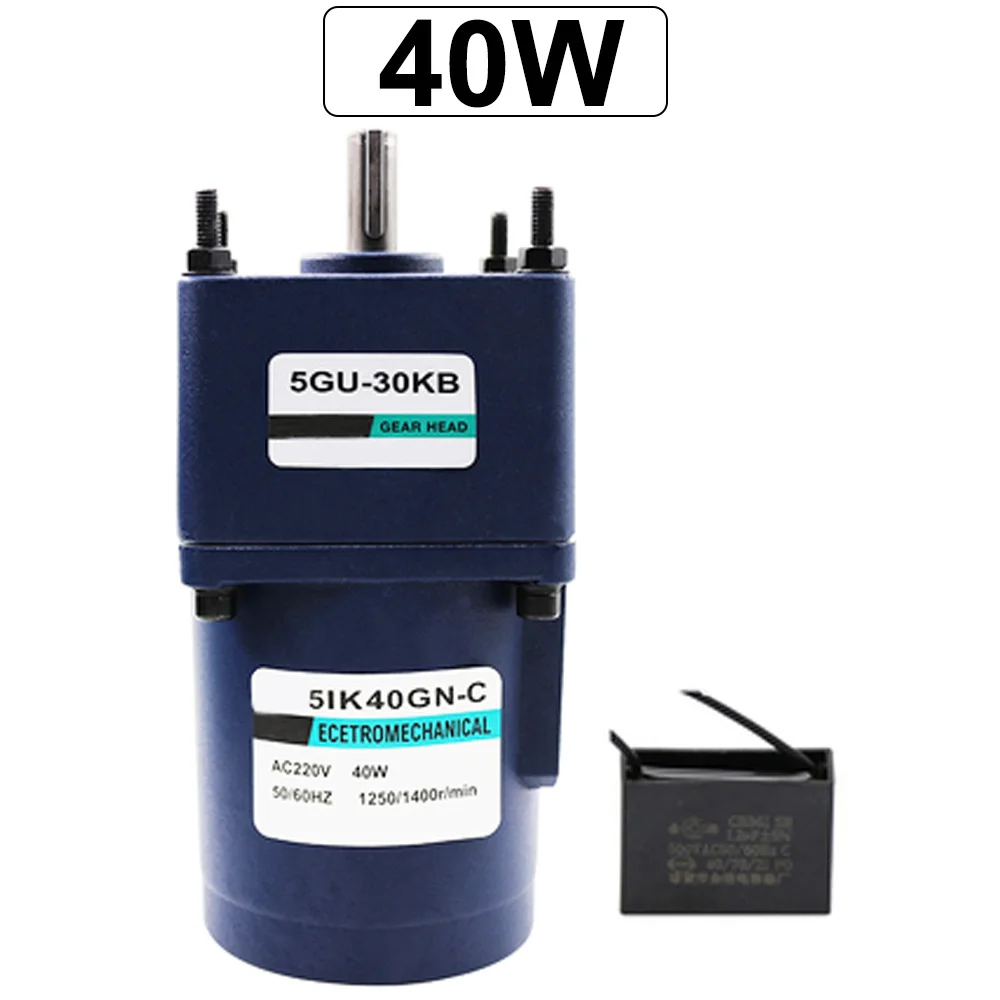 Micro AC monofásico, motores de inducción eléctricos de 220V, 10 a 500RPM, Motor Reversible de ...