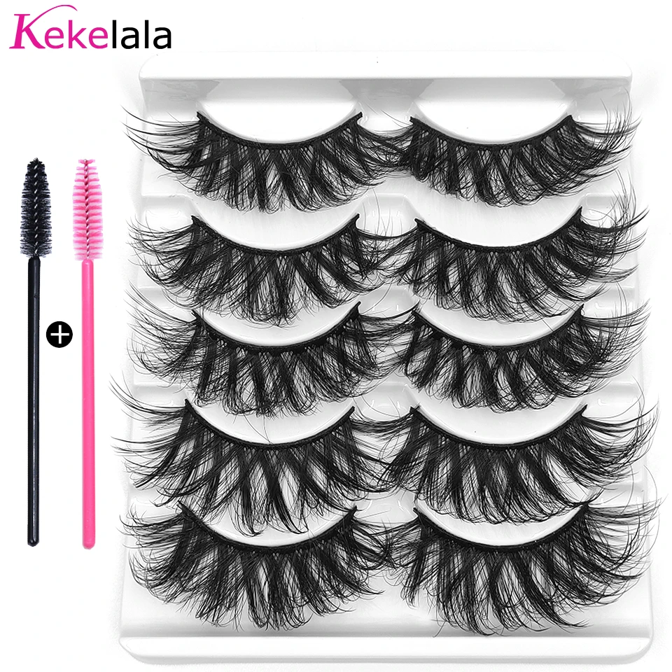 5pairs-Faux-Mink-Silk-Eyelashes-in-Bulk-Mix-Eye-Lashes-Silk-Vegan-Strip ...