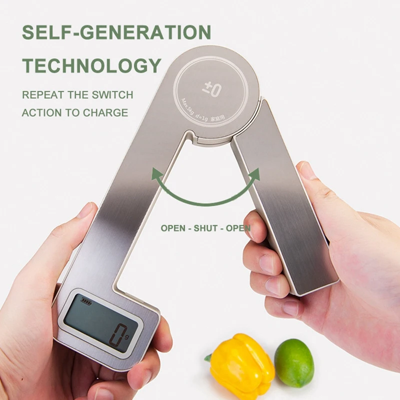Stainless Steel Folding Scale Compact Electronic Kitchen