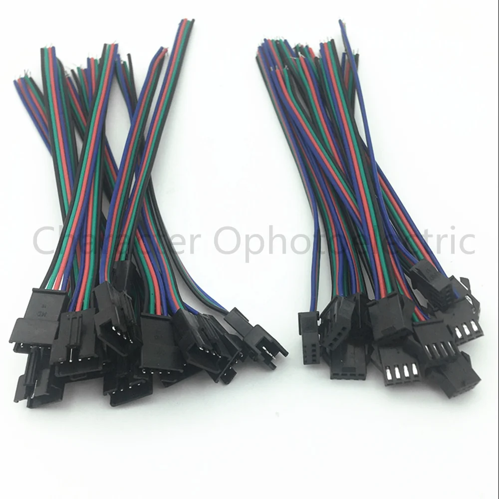 10Pair-20-pairs-50pairs-4-Pin-JST-SM-Connector-Male-to-Female-4pin-SM ...