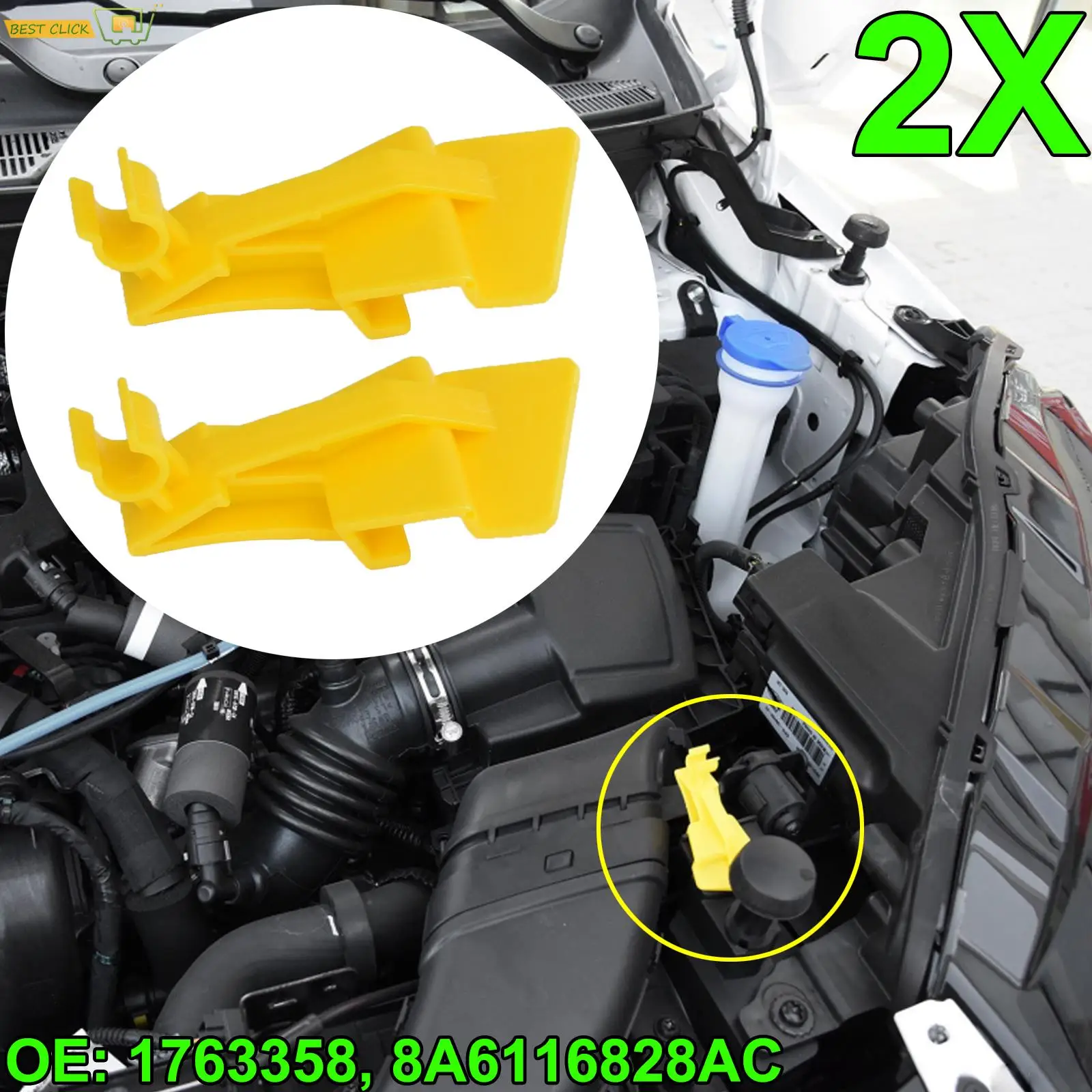 2Pcs-8A6116828AB-For-Ford-Fiesta-B-Max-Ecosport-Transit-Tourneo-Courier ...