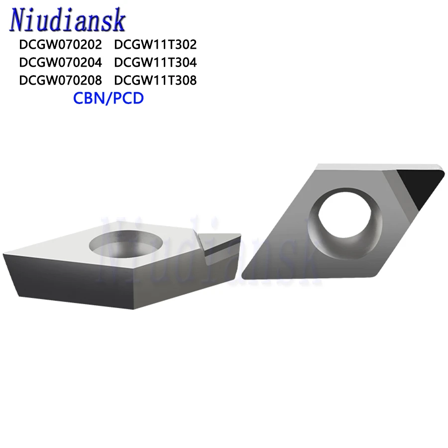 DCGW070204 DCGW11T304 Diamond CBN PCD CNC lathe Blade DCGW series High hardness High finish ...