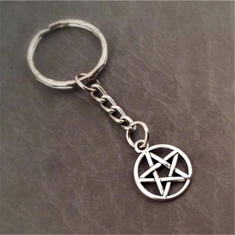 Pentacle-Keychain-Keyring-Pentagram-Keychain-Wicca-Accessory-Witch ...
