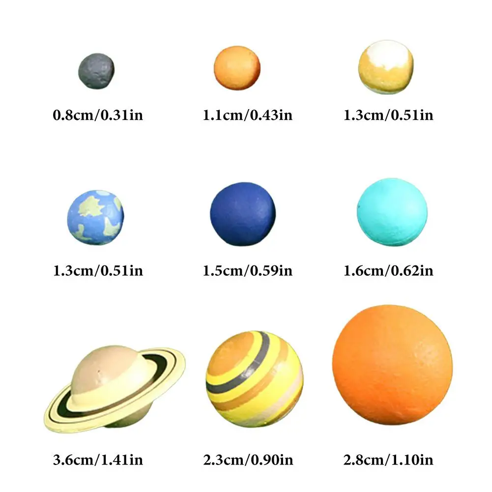 Solar System Planets Size And Color