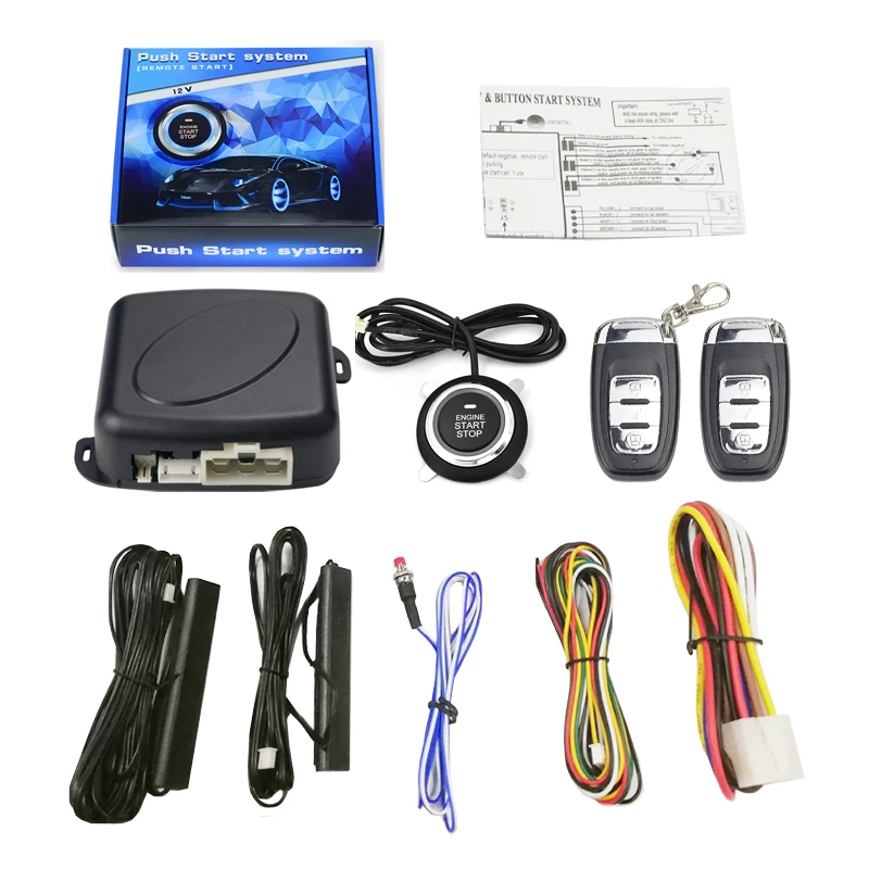 EFHIPS 12V Auto car keyless entry start system one start stop engine ...