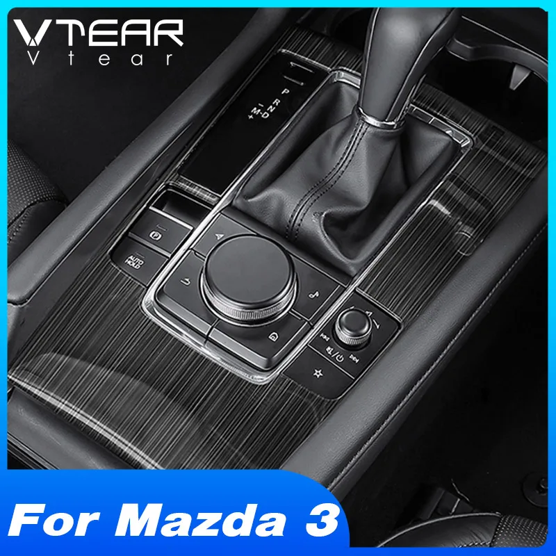 Vtear For Mazda 3 2019-2022 Accessories Interior Center Console Water ...