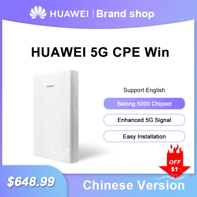 Huawei 5G 4G Router outdoor 5G CPE Win H312-371 support sim card slot ...