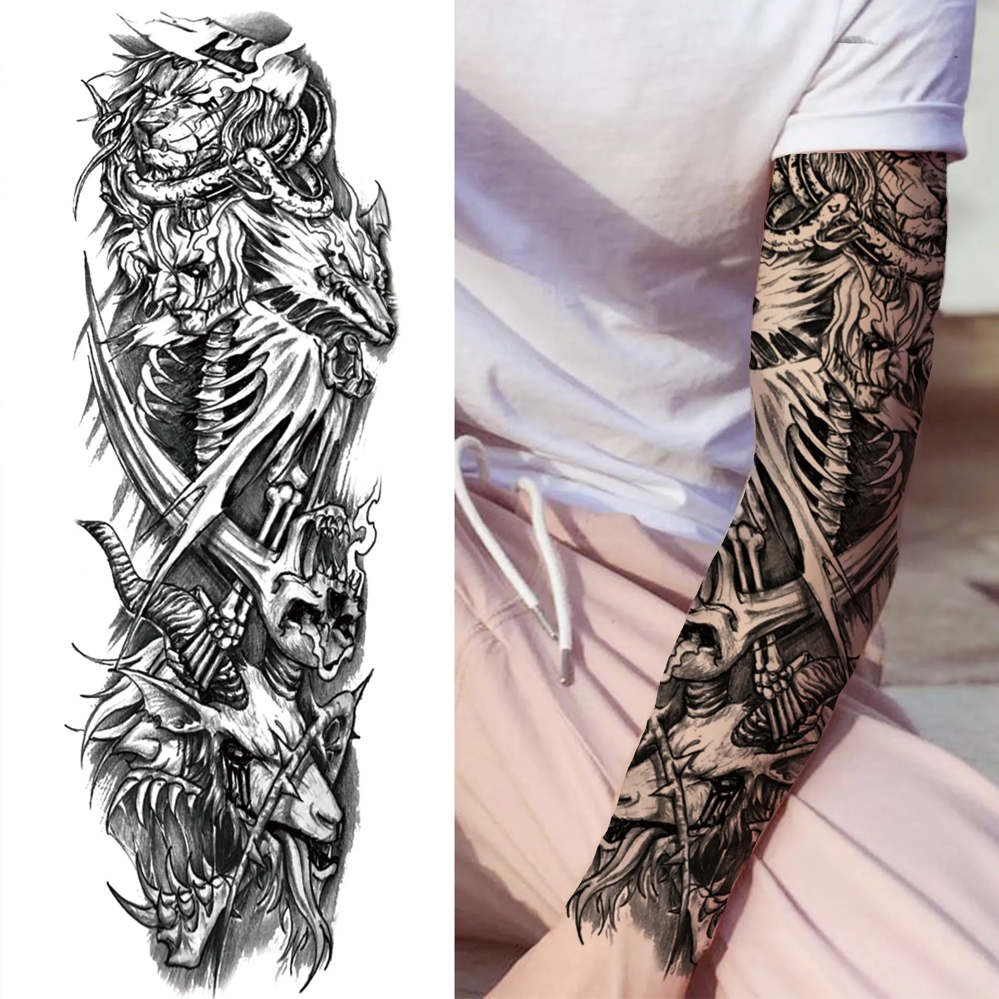 Demonic Tattoo Sleeve