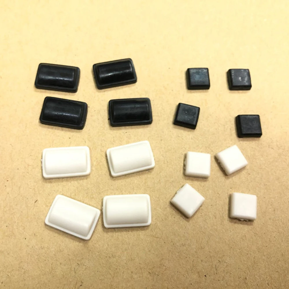 200sets 8 In 1 White Black Screw Rubber Feet Cover Set For Wii Console ...