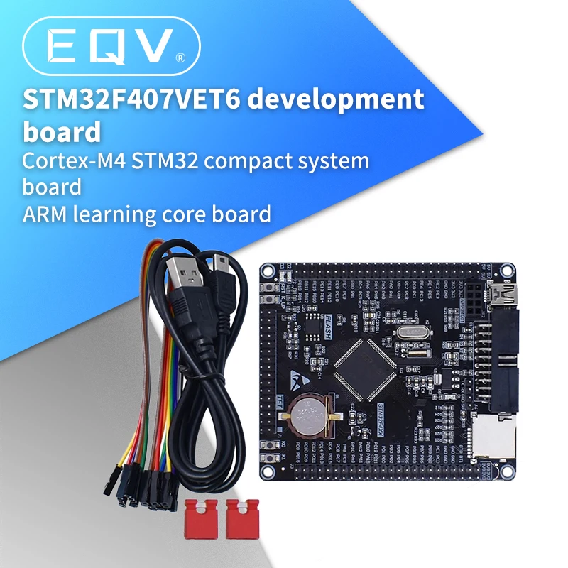 Placa de desarrollo STM32F407VET6, tablero de aprendizaje de sistema mínimo, Cortex M4 STM32 ...