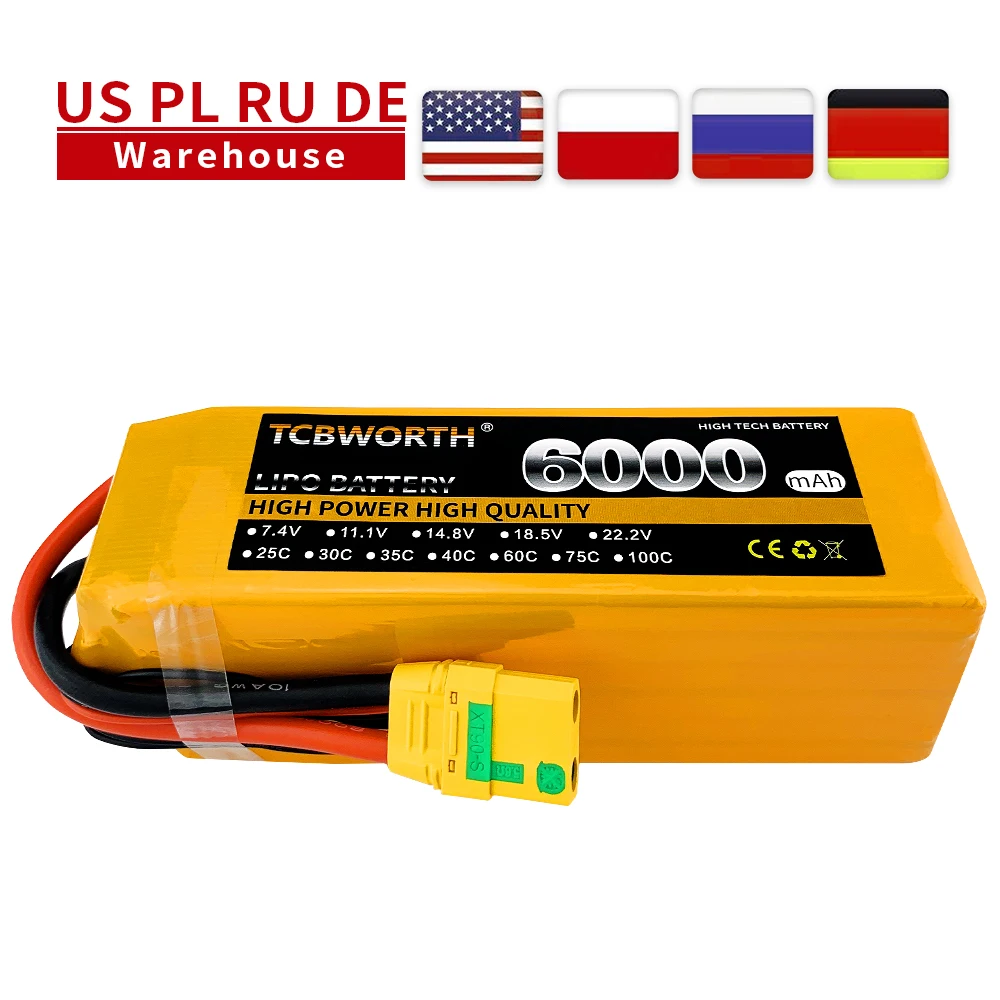 New-Lithium-Batteries-6S-22-2V-6000mAh-30C-60C-RC-Drone-LiPo-Battery ...