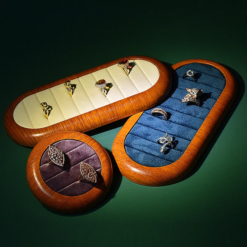 Wood Jewelry Display Stand | Wood Rings Organizer | Jewelry Packaging ...