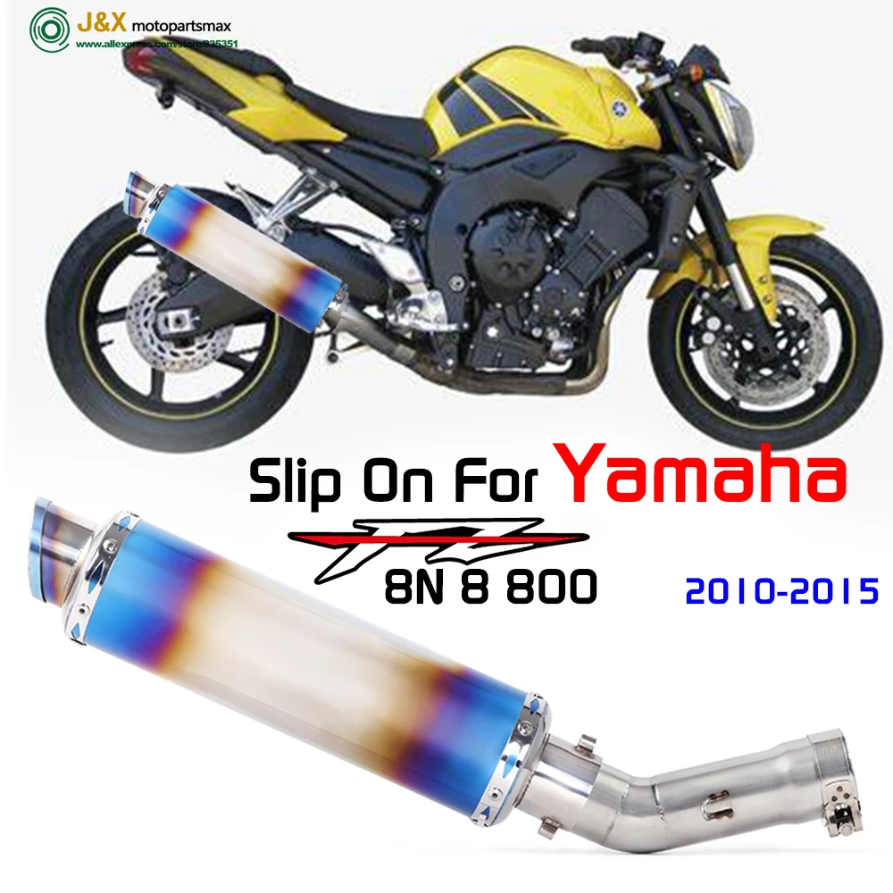 Slip On For Yamaha FZ8N FZ8 FZ800 2010 2011 2012 2013 2015 Motorcycle ...