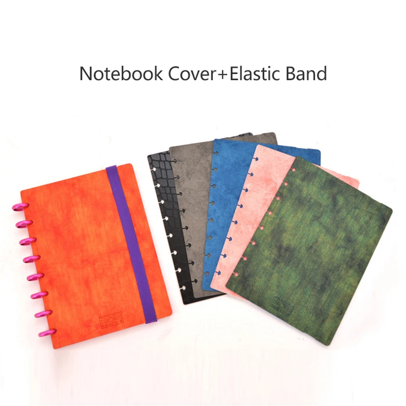 2 Sheets Mushroom Hole Notebook Cover A5 Loose Leaf Notepad Shell ...