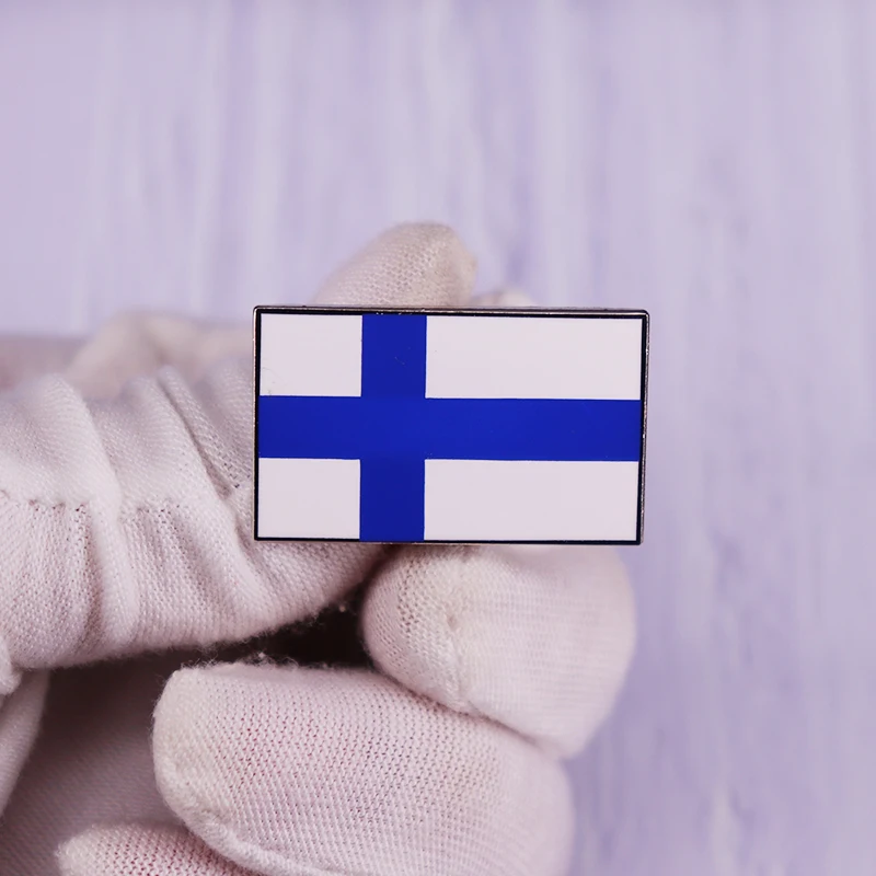 Finland Flag Lapel Pin Badge|Brooches| - AliExpress