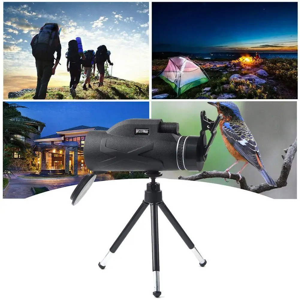 Portable 80x100 HD Telescope High Power Binocular Professional Hunting ...