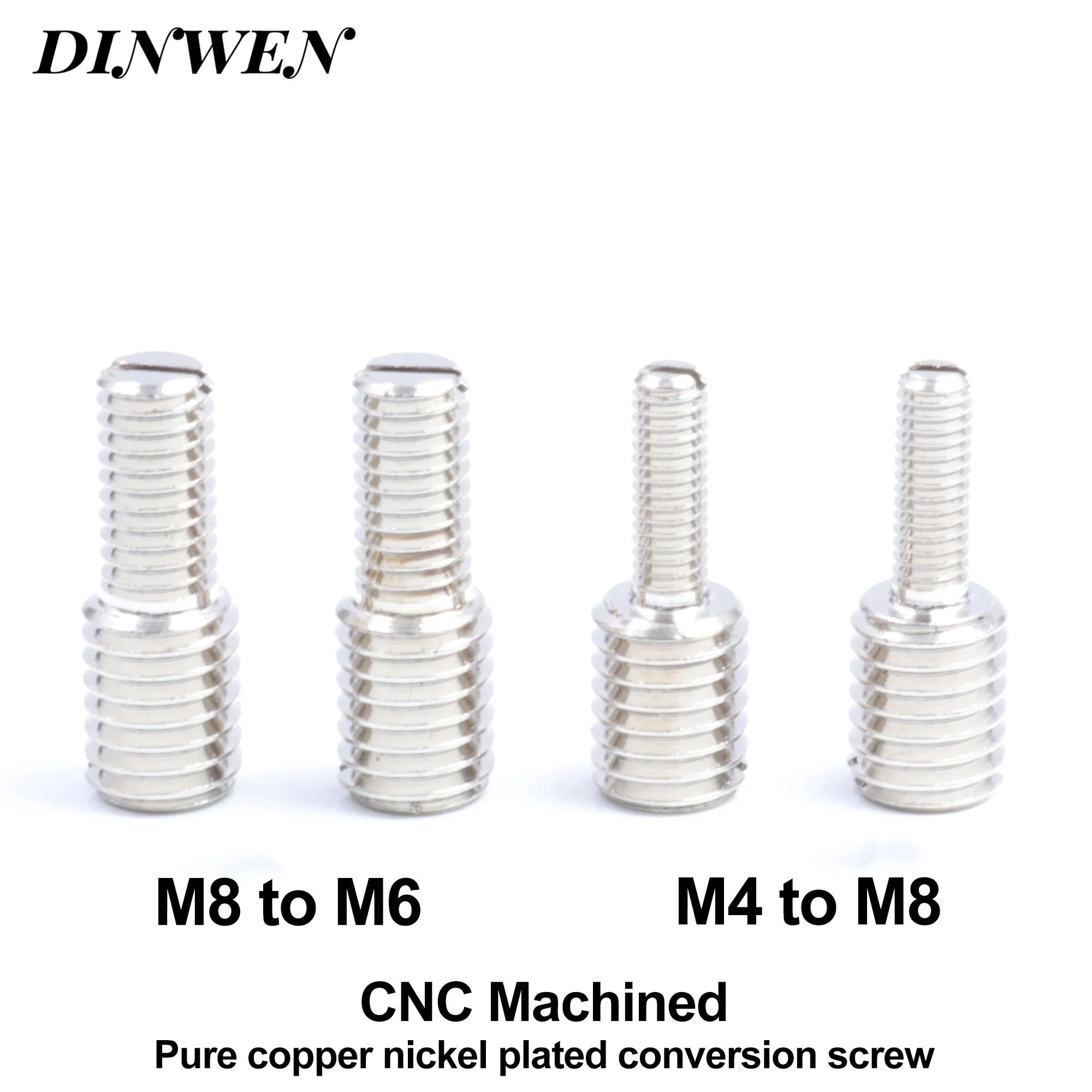 Pure Brass M8 to M6 conversion screw variable diameter screw amplifier ...