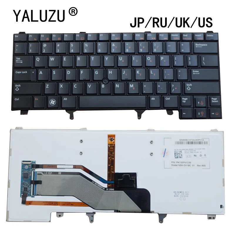 JP/RU/UK/US Laptop Keyboard FOR Dell Latitude E6220 E6230 E6320 E6330 ...
