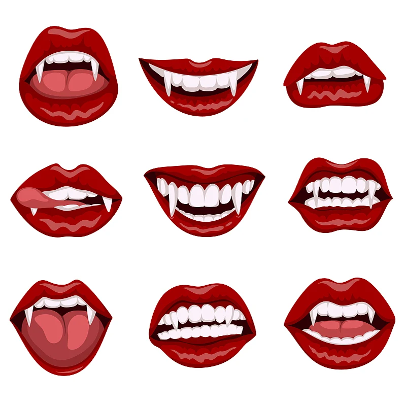 Where To Get Vampire Teeth Adult VEYLIN 3 Pair Vampire Teeth Fangs ...