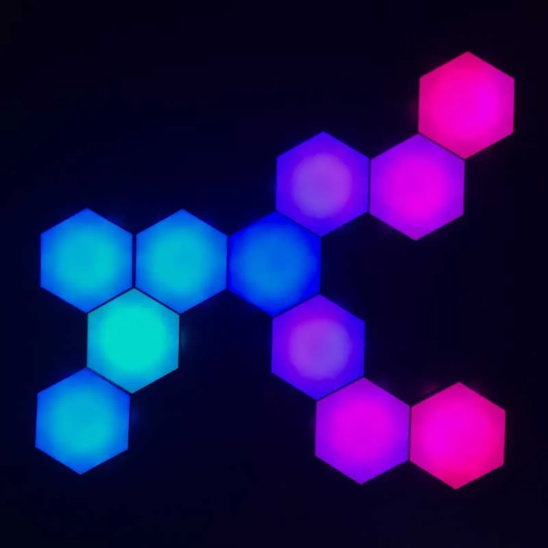 object-object-led-Hexagonal-Wall-Light-Modular-Lights-Creative-Geometry ...