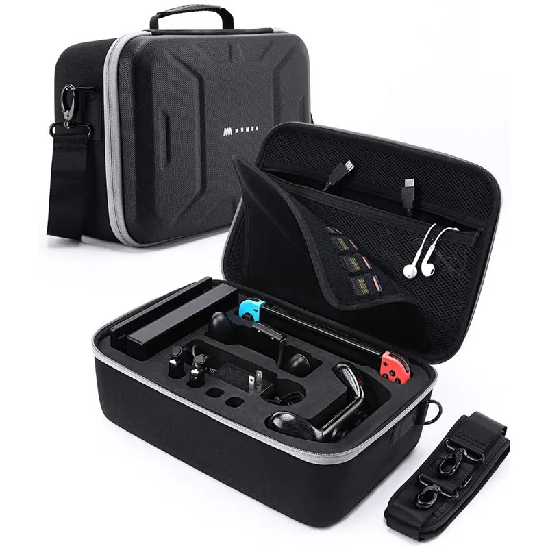 Mumba Deluxe Carrying Case For Nintendo Switch, Large Capacity Travel ...