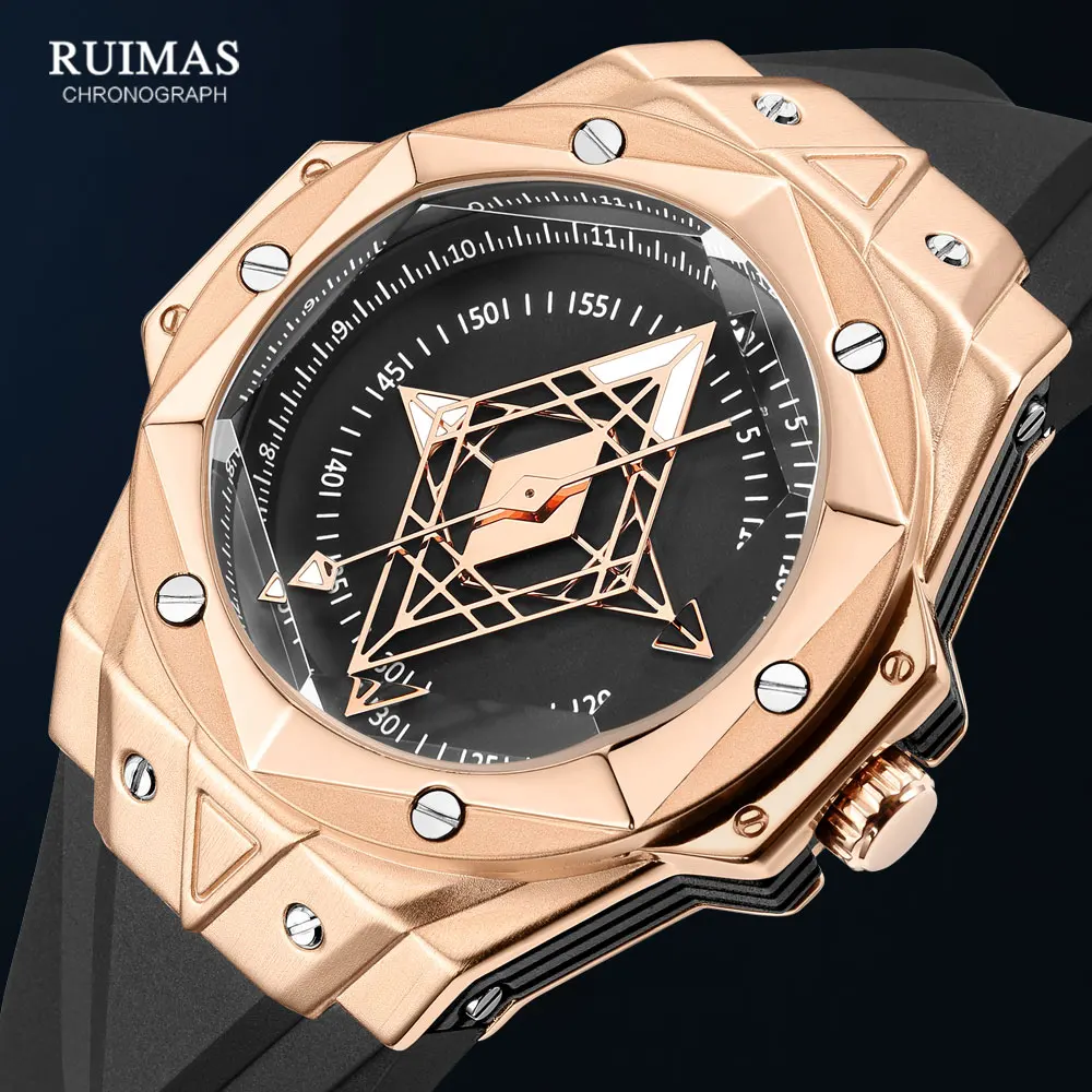 RUIMAS-Men-s-Sports-Watches-Fashion-Luxury-Rose-Gold-Quartz-Watch-for ...