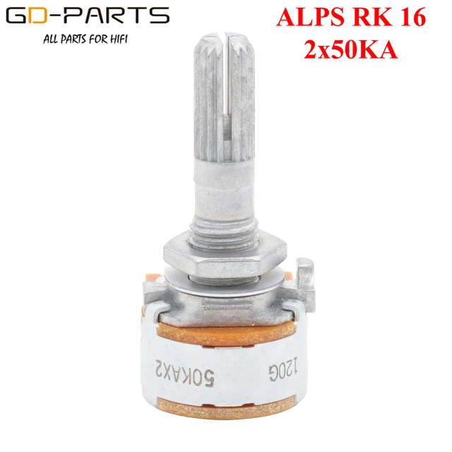 Japan ALPS RK16 2x50KA 2x100KA Stereo Volume Potentiometer Attenuator ...