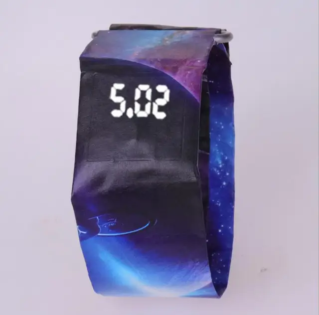 2020 Fashion Creative Paper Watches Men LED Digital Watches Women Men ...