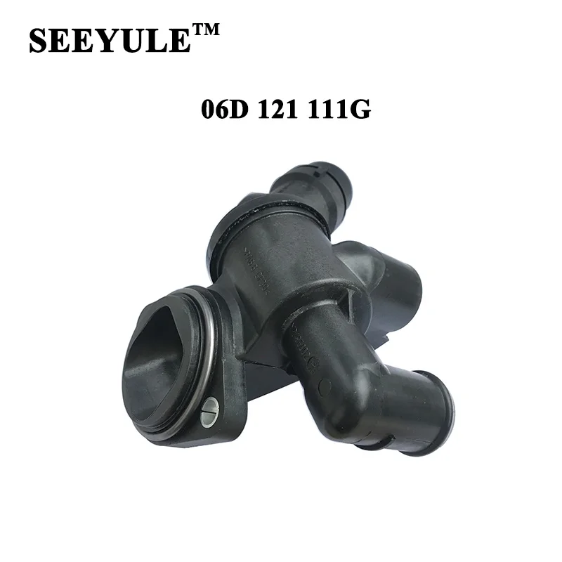 1pc 06D 121 111G / 06D121111G 엔진 냉각수 온도 조절기 (하우징 포함) 87c 액세서리 Audi A4 2 ...