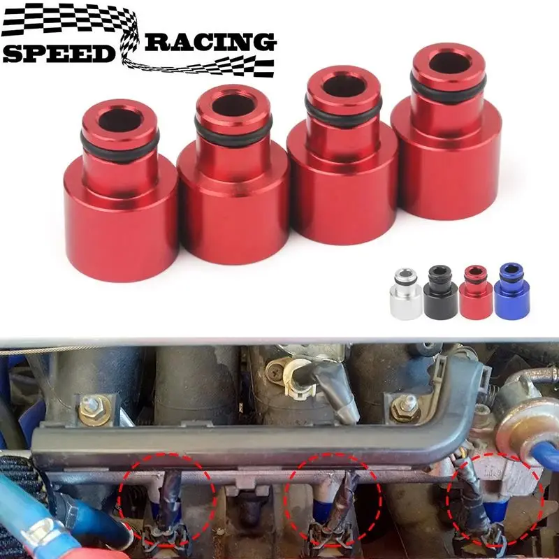 4pcs-Racing-Fuel-Injector-Top-Hats-Adapters-for-Honda-Civic-and-Acura ...
