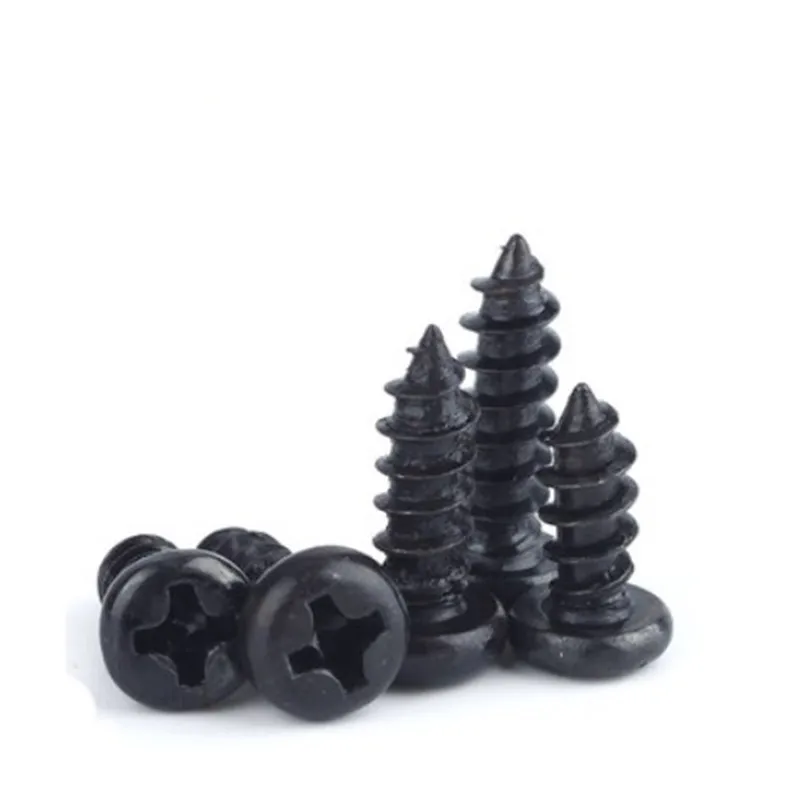 VIS,100pcs M1.7-10mm--Vis à bois autotaraudeuses à tête ronde Phillips ...