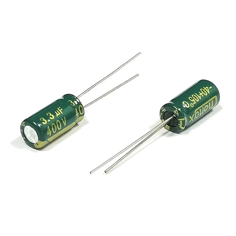 20pcs 400v3.3uf 6x11mm Aluminum Electrolytic Capacitor 3.3uf400v 400v 3 ...