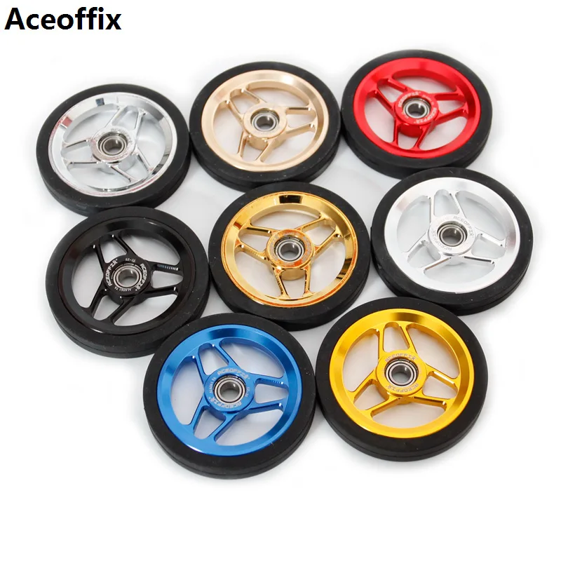 52mm-new-folding-bike-easy-wheel-for-Brompton-rack-accessories ...