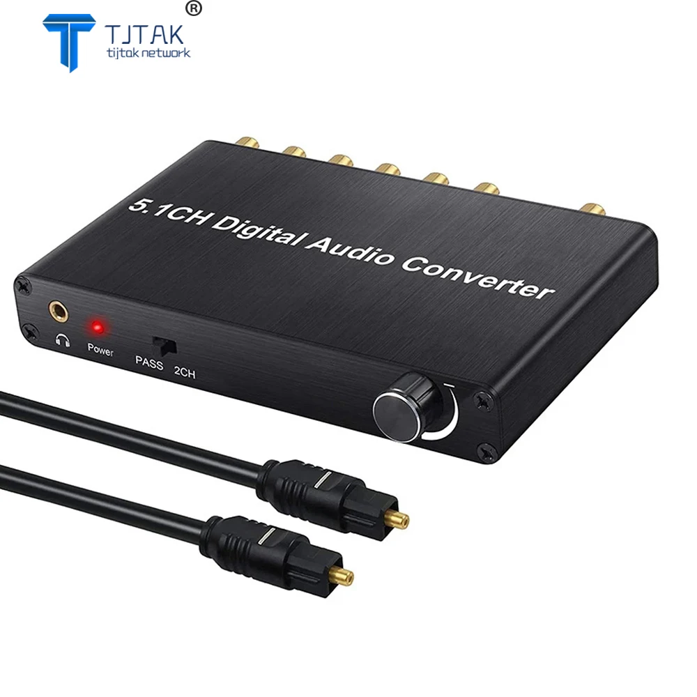 Convertidor de Audio Digital 5,1 canales, decodificador DTS/Dolby AC3, entrada SPDIF a 5,1 ...