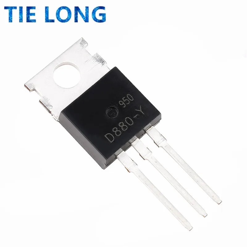 10pcs Ksd880 To-220 D880 Ksd880-y Ksd880y Npn Transistor 3a 60v ...
