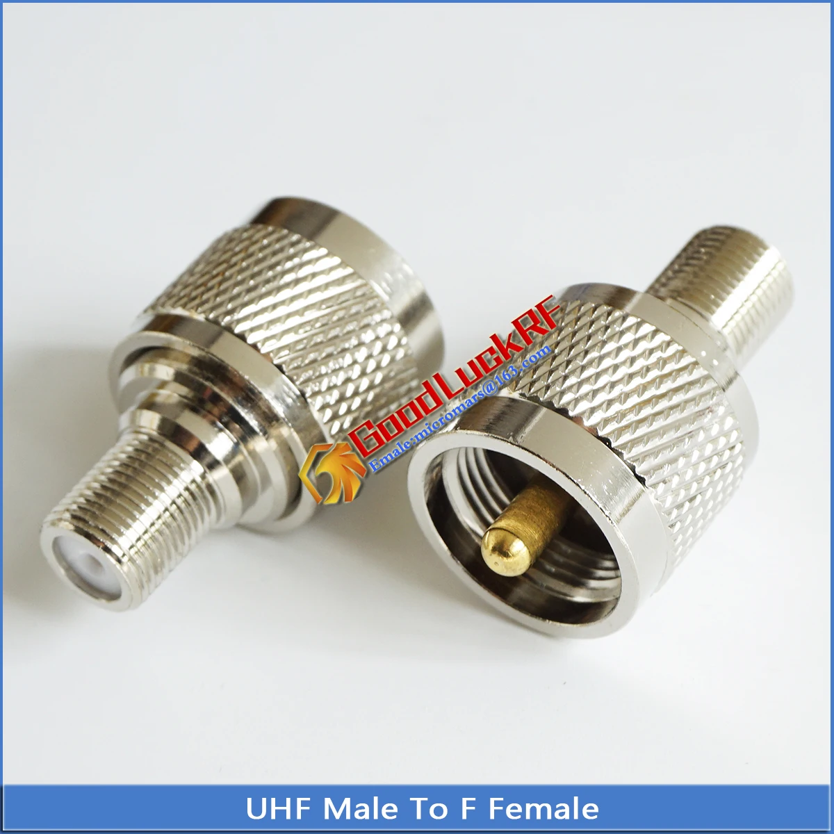 F To Uhf Pl259 Pl-259 So239 So-239 Connector Socket Uhf Male To F Female Plug Uhf - F Tv Brass ...