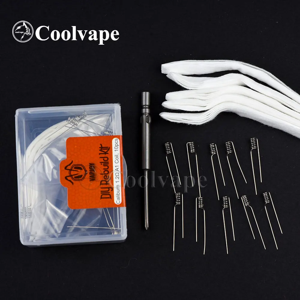 10pcs-1box-DIY-Rebuild-tool-Kit-A1-Dual-coil-1-2ohm-for-KOKO-Pod ...