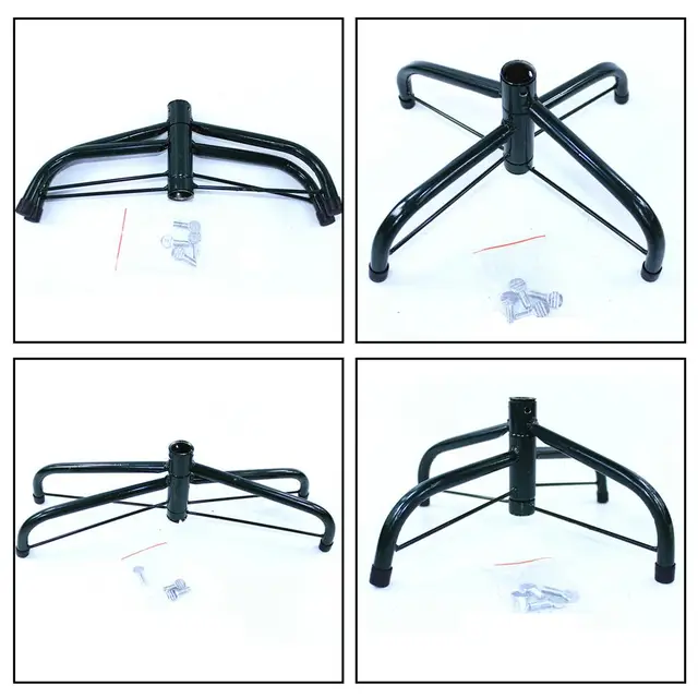 40/50/60 Christmas Tree Base Stand Foldable Iron Bracket Bottom Holder ...