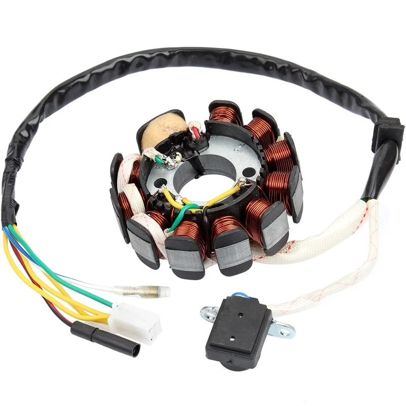 1-Pcs-Stator-Magneto-Generator-4-pin-Female-2-Single-Wires-Ignition ...