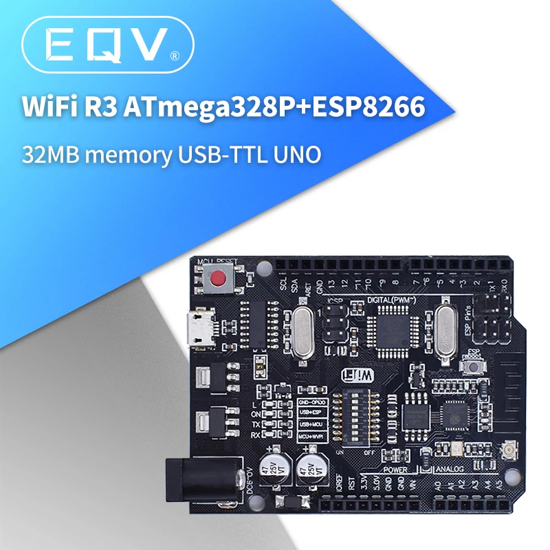 UNO-R3-WiFi-ATmega328P-ESP8266-32Mb-bellek-USB-TTL-CH340G-Arduino-Uno-I ...