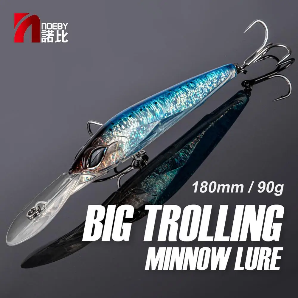 Noeby-Trolling-Minnow-180mm-90g-Floating-Wobbler-Fishing-Lure-Big-Game-Artificial-Hard-Bait-for ...
