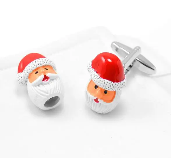 10Pairs-lot-Father-Christmas-Cufflinks-Novelty-Enamel-Santa-Claus-Cuff ...